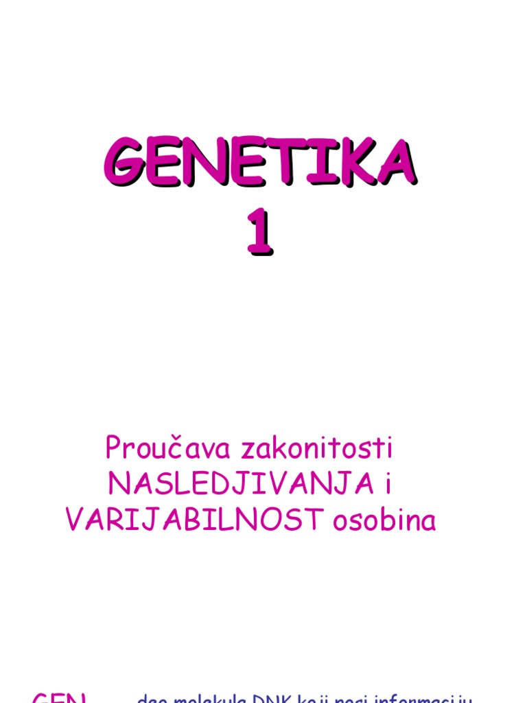 PRIPREMNA-genetika-A-2016 | PDF