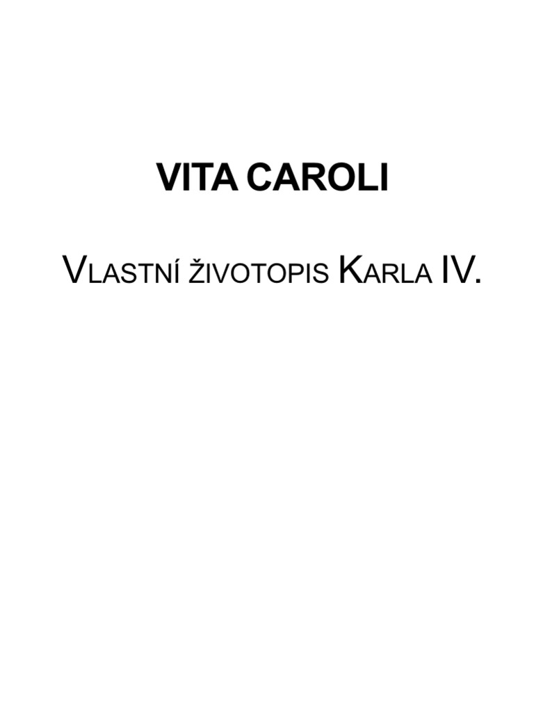 Vita Caroli | PDF