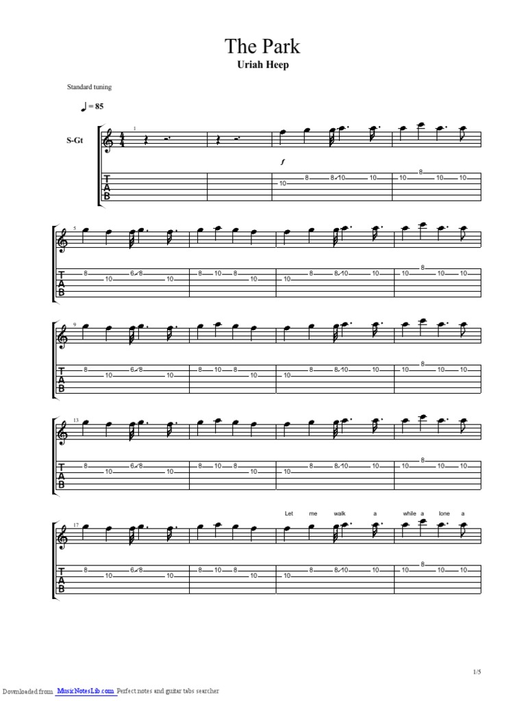 The Park | PDF | Guitar Family Instruments