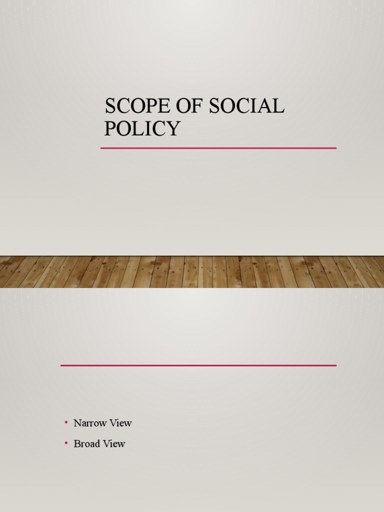 Scope of Social Policy: A Comprehensive Overview of Key Concepts ...