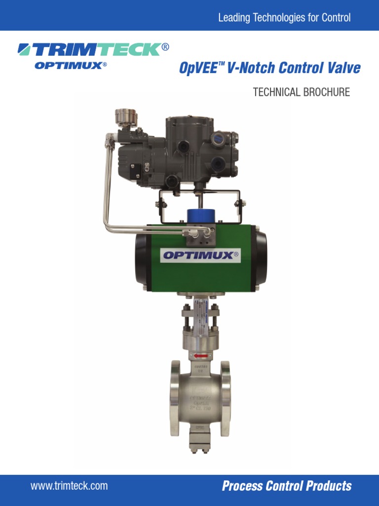 TT OpVEE V-Notch Ball-Valve-Brochure | PDF | Valve | Actuator