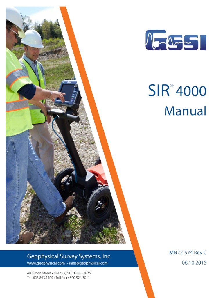 Manual GSSI SIR4000 | PDF | Usb | Global Positioning System