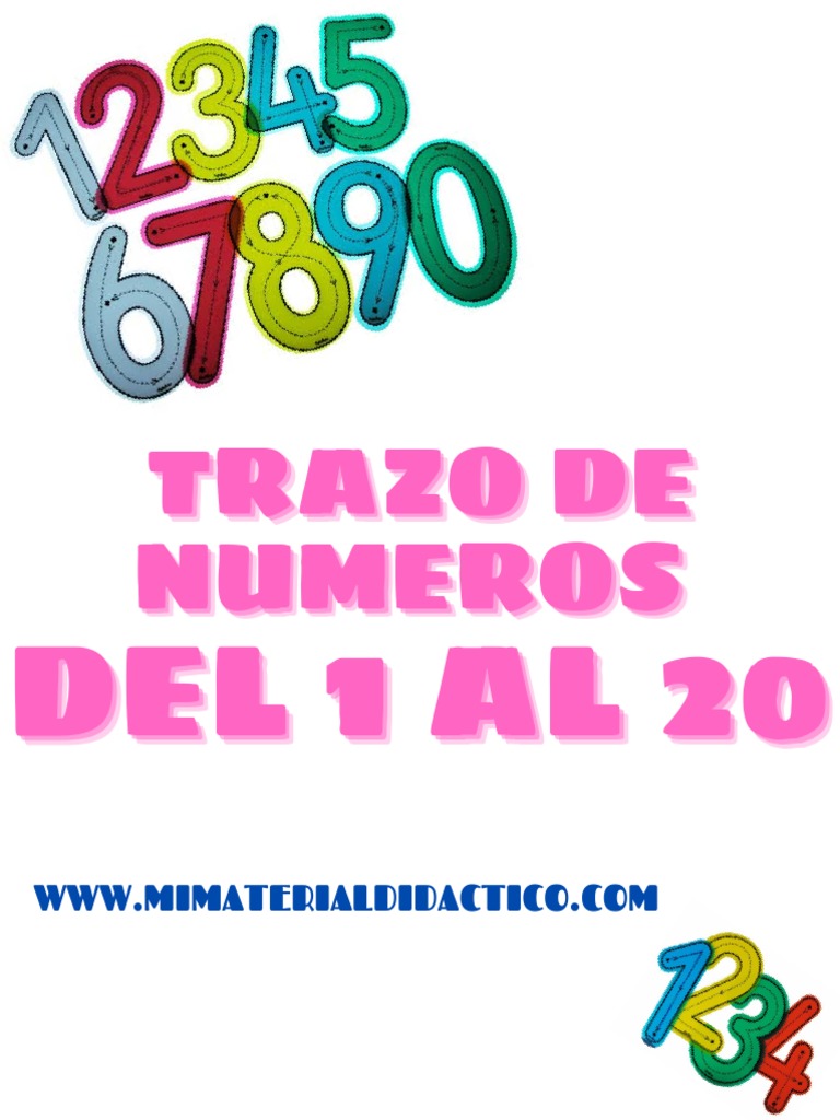 Trazo de Numeros Del 1 Al 20 | PDF