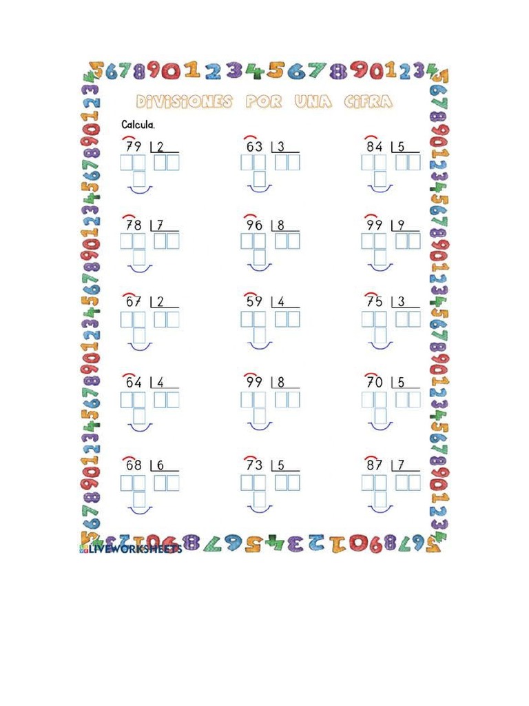 Divisiones para Tercer Grado | PDF
