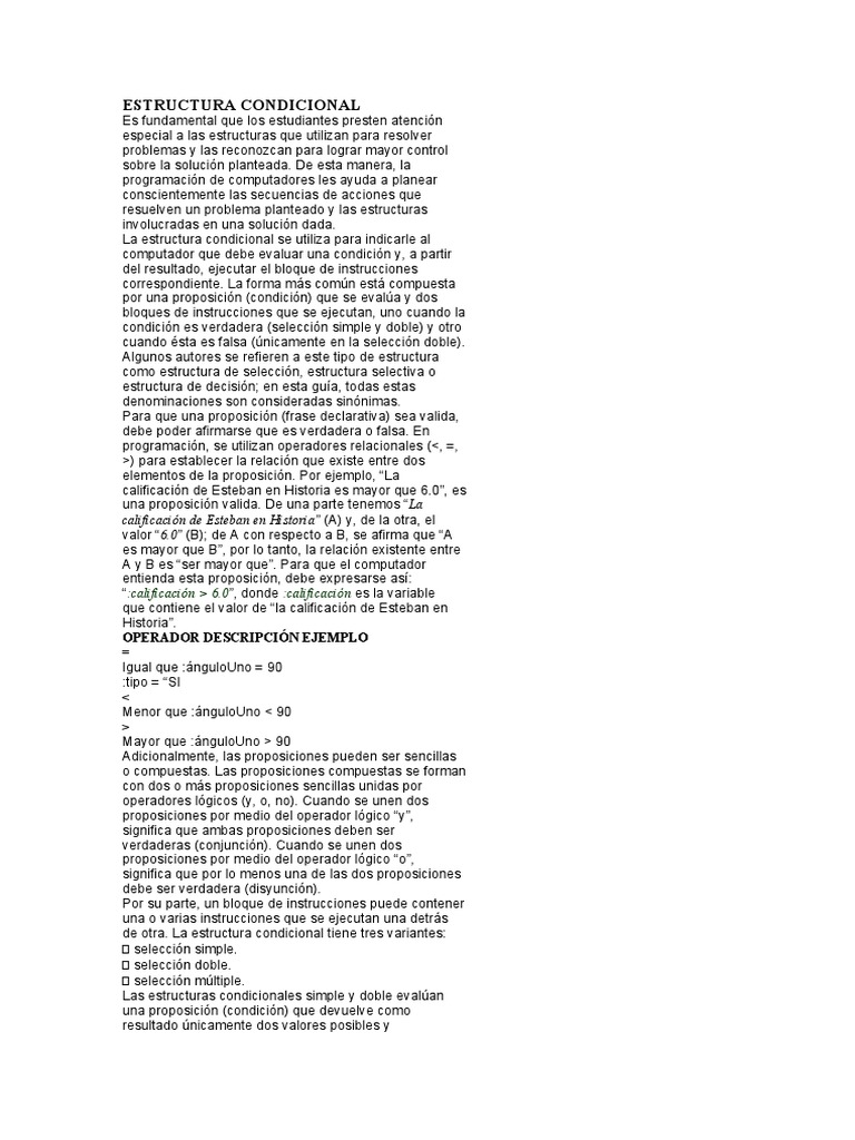 Condicional | PDF | Proposición | Lógica