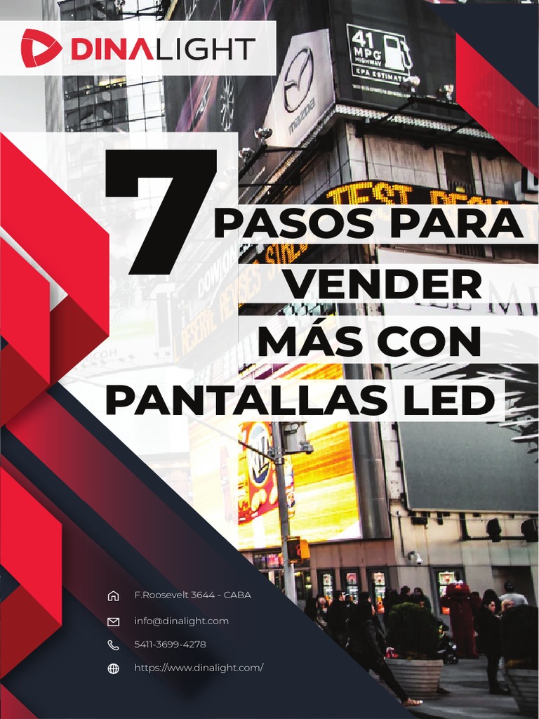 Dinalight Ebook Los 7 Pasos para Vender Mas Con Pantallas Led | PDF | Publicidad | Diodo emisor ...