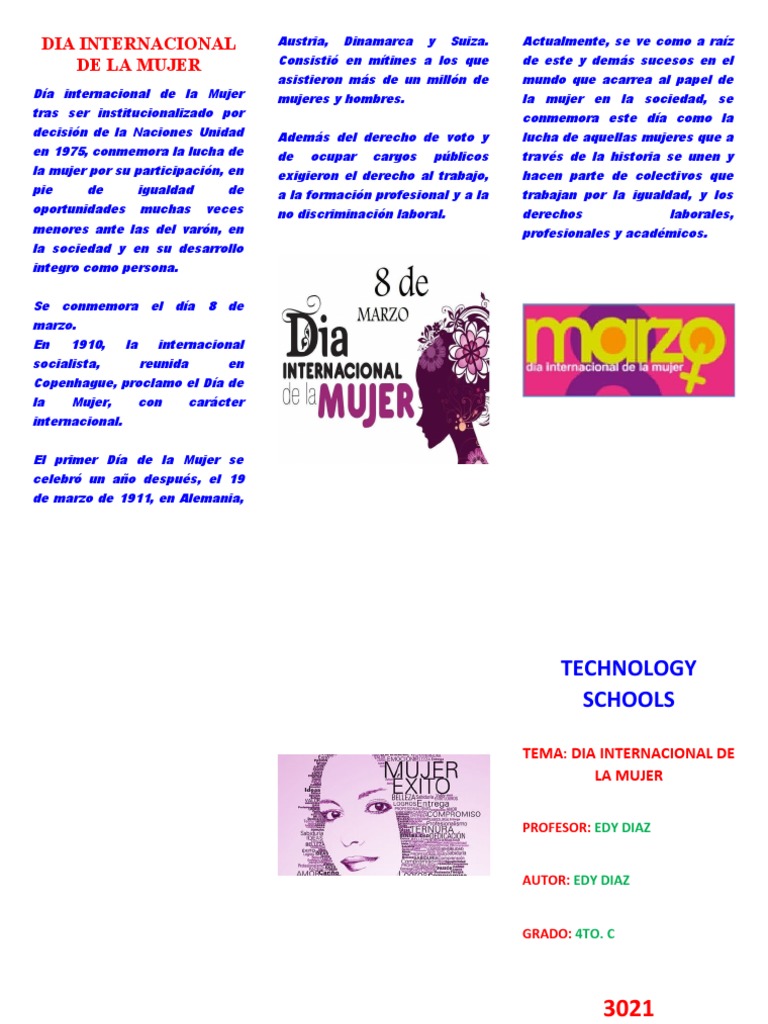 Dia Internacional de La Mujer | PDF