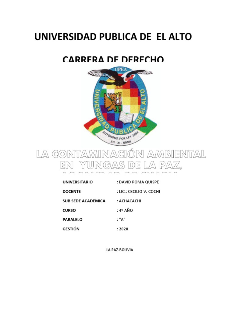 Monografia Ambiental | PDF | Agua | Contaminación