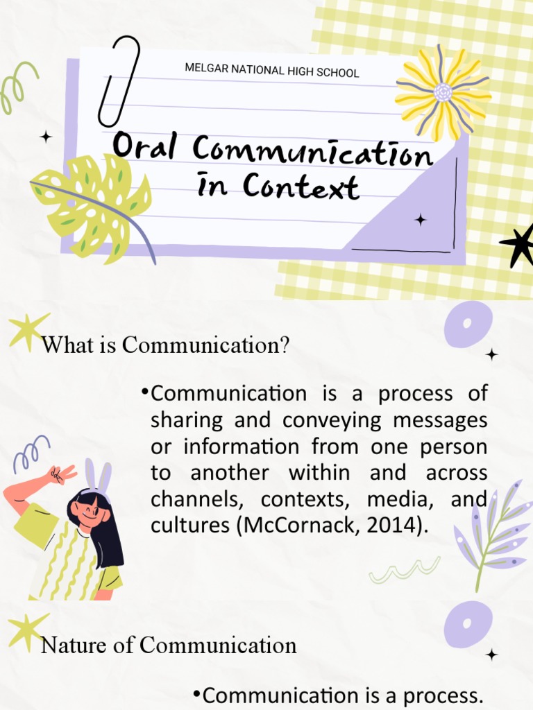 Nature and Elements of Communication | PDF | Communication | Nonverbal ...