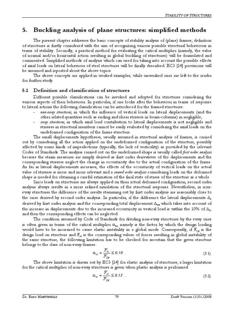 Stability Chapter 05 | PDF | Buckling | Stress (Mechanics)