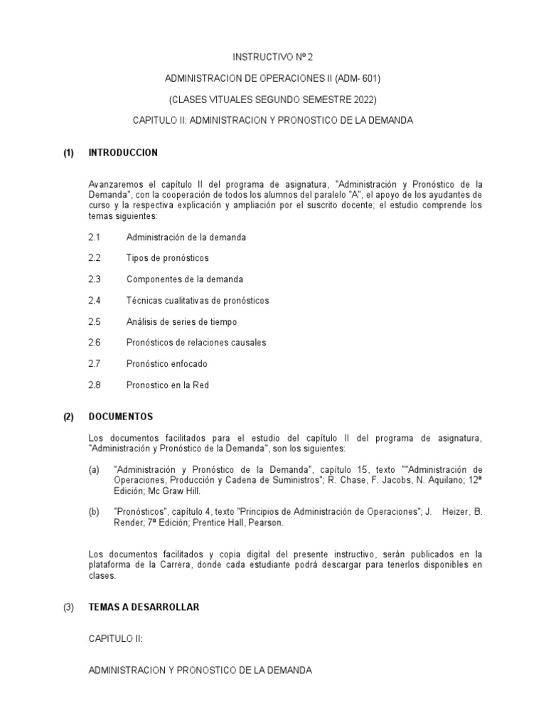 Adm-601 2º Instruc. 2022 | PDF | Prueba (evaluación) | Metodología