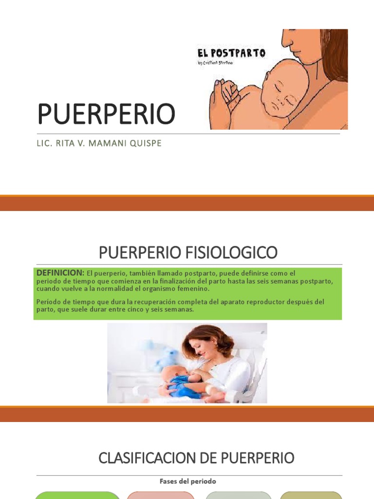 Clasificación y fases del puerperio | PDF | Periodo posparto | Parto