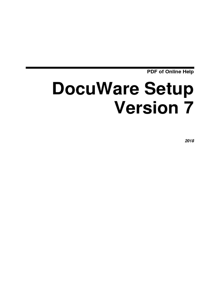 Docuware Setup Version 7 En Pdf Microsoft Sql Server Databases 2160