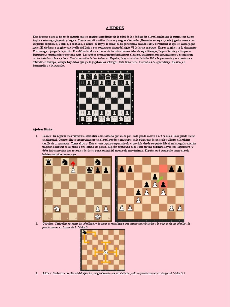 AJEDREZ | PDF | Aperturas de ajedrez | Ajedrez