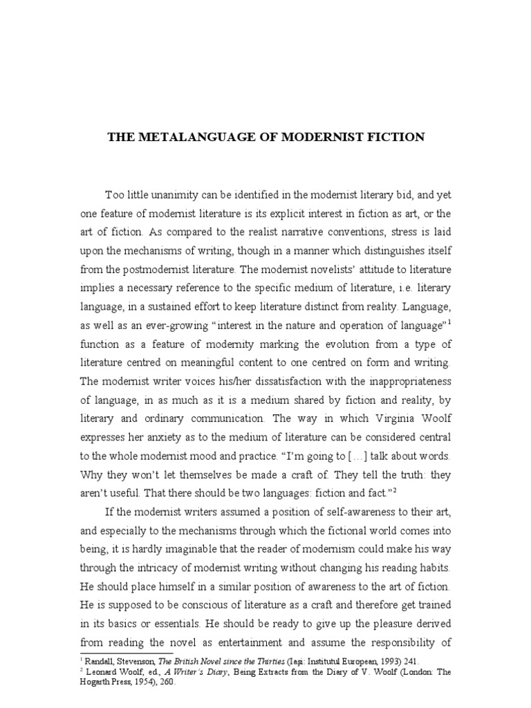 Metalanguage[1] | Narration | Narrative | Free 30-day Trial | Scribd