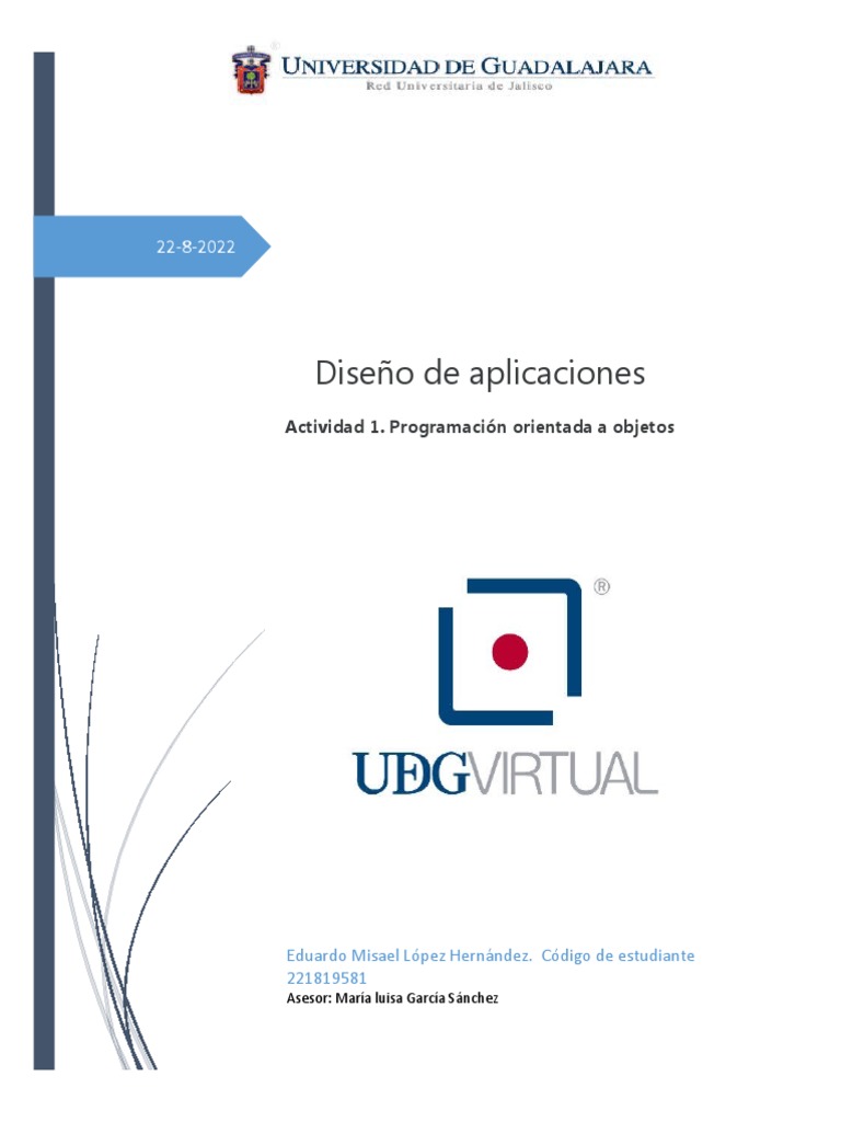 Actividad 1 Programación Orientada A Objetos Pdf Objeto Informática Programación