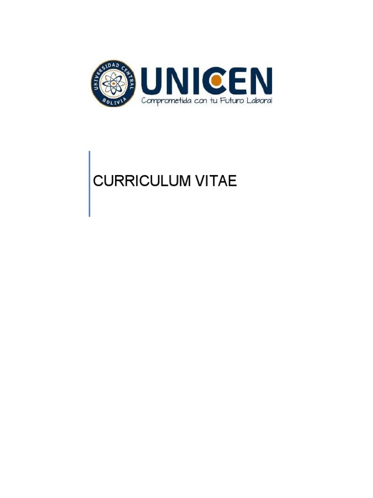 Formato CV en Blanco - Criterio Merco Sur - Arcu Sur | PDF | Educación ...