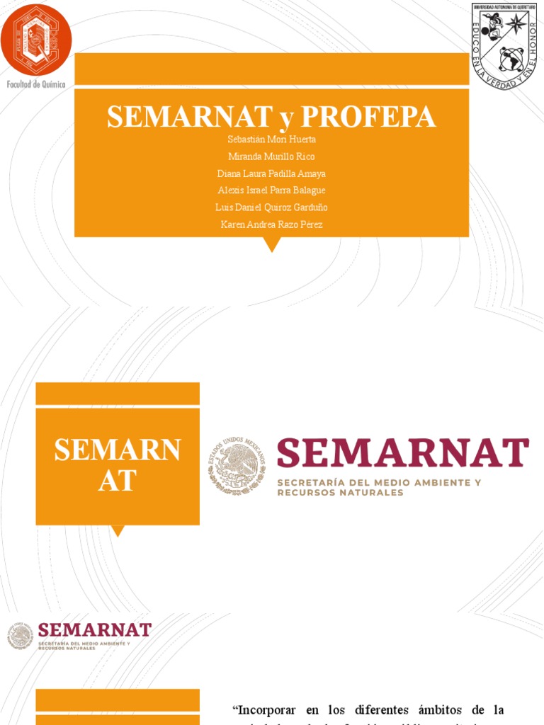 Semarnat y Profepa (Presentar) | PDF | Entorno natural | Desarrollo ...
