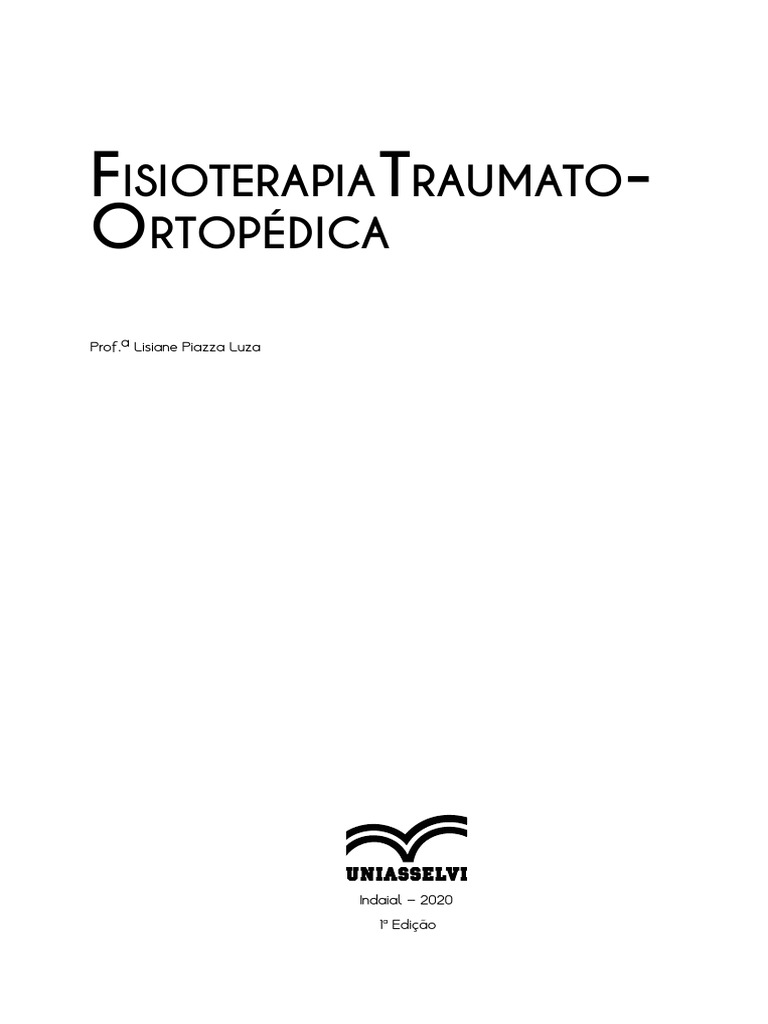 Fisioterapia Traumato-Ortopédica | PDF | Fisioterapia | Anatomia