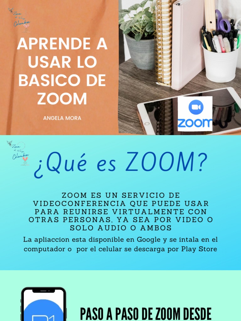 Aprende A Usar Lo Basico de Zoom | PDF | Google Play | Desarrollo de software