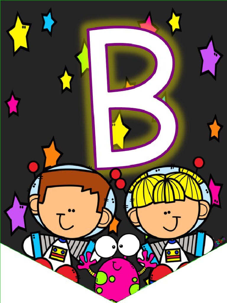 Banderines Bienvenida Temática Espacio Recopilado Por Mundo de Rukkia | PDF