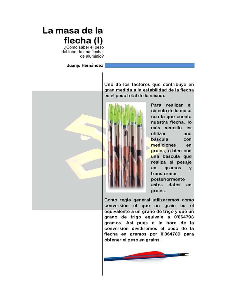 Masa Flecha | PDF | Metrología