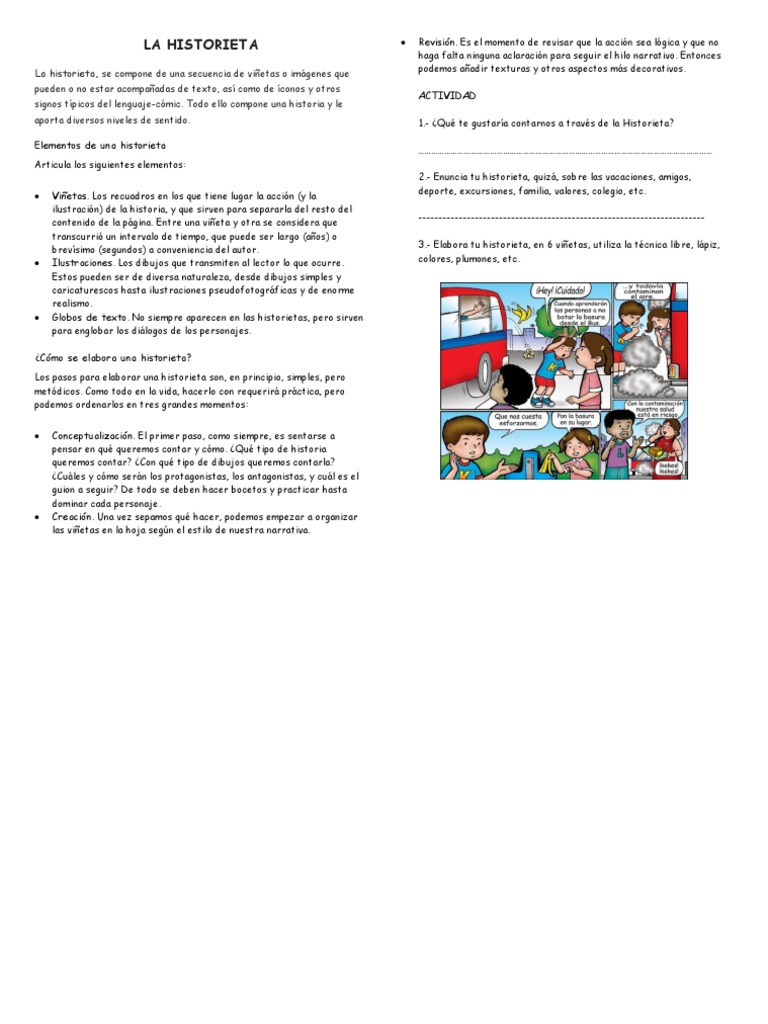 Cómo Crear una Historieta: Guía Básica | PDF | Cómics