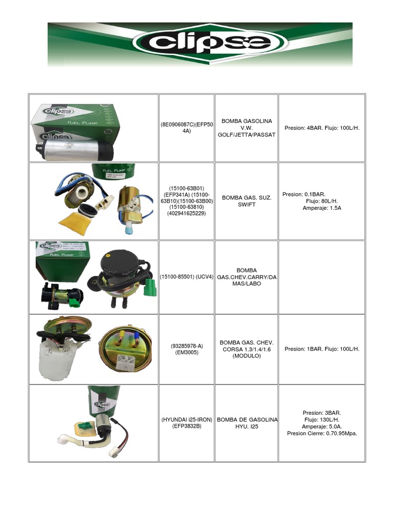 Catalogo Clipse PDF 2 | PDF | Pascal (Unidad) | Unidades de medida