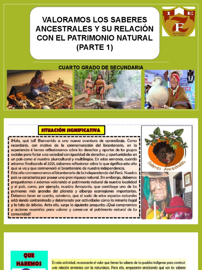 Saberes Ancestrales | PDF