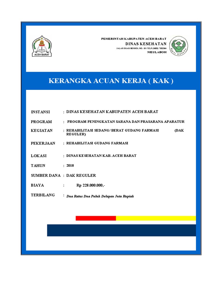 Cover KAK Farmasi | PDF