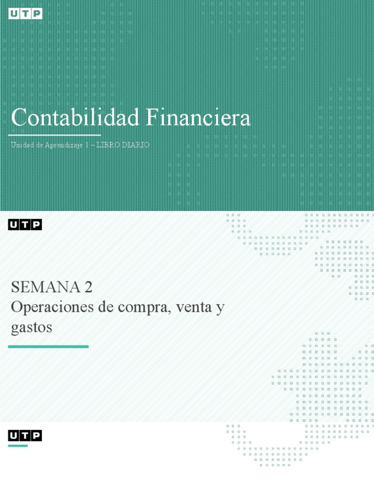 Semana02 - Operaciones de Compra, Venta y Gastos | PDF | Contabilidad ...