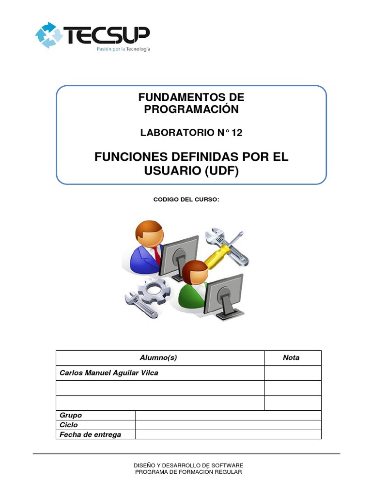 Lab 12 - Funciones Definidas Por El Usuario | Descargar gratis PDF | Python (lenguaje de ...