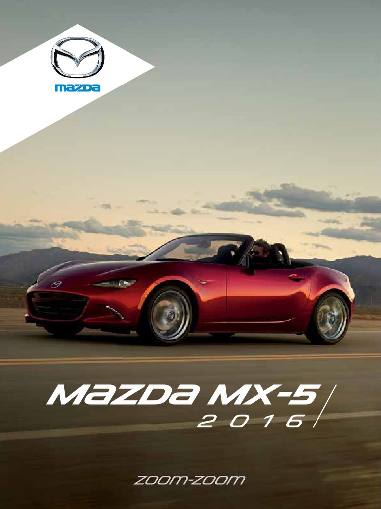 Booklet Mazda MX 5 2016 BAJA | PDF | Airbag | Coche