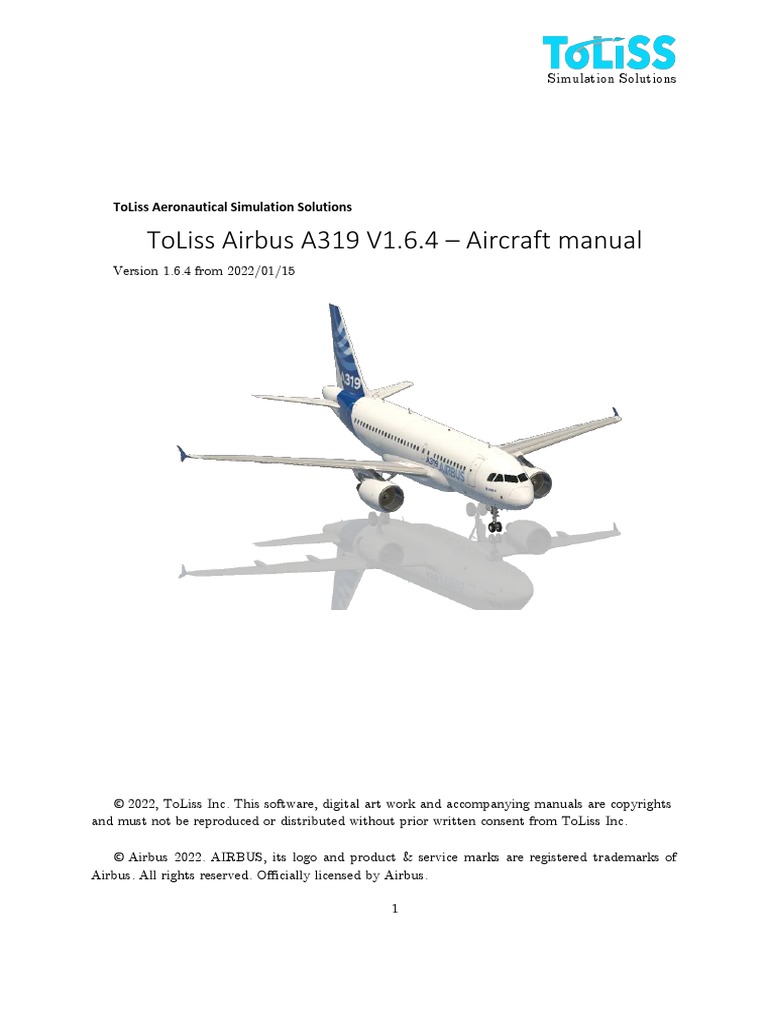 ToLiss AirbusA319 V1.6.4 AircraftManual | PDF | Avionics | Engines