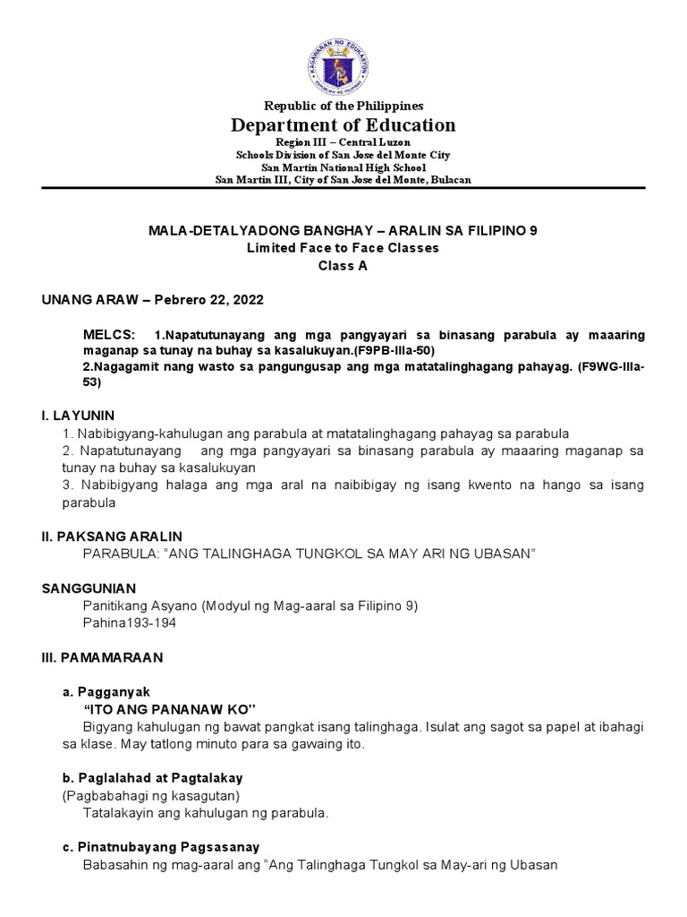 Lesson Plan-Limited F2F Day 1 | PDF