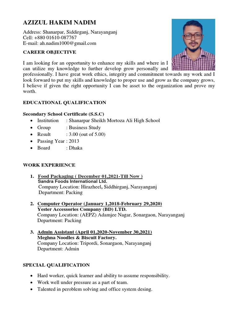 Nadim CV | PDF