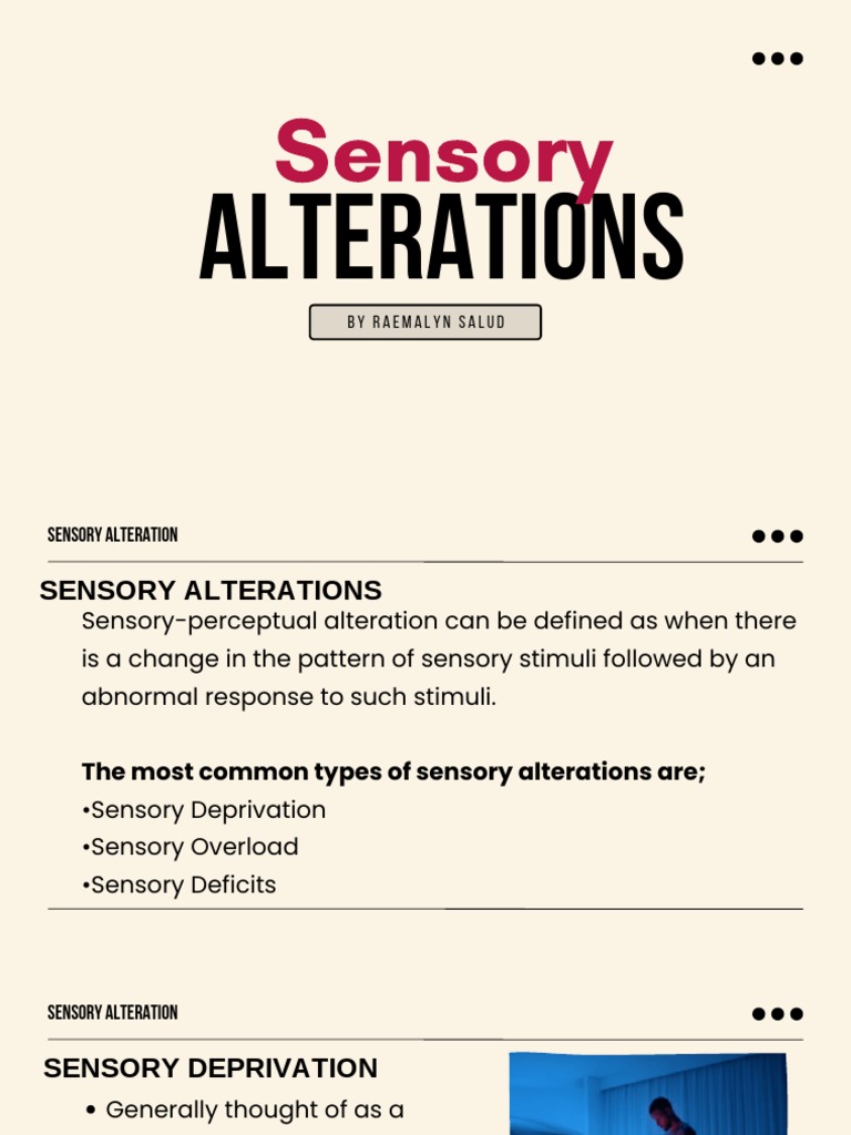 Sensory-Alterations SALUD | PDF