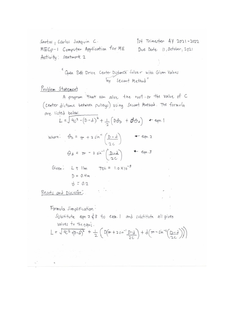 Seatwork2 Santos CarlosJoaquin MECp1 | PDF | Teaching Methods & Materials | Science & Mathematics