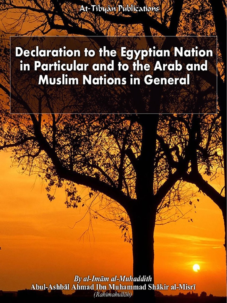 Declaration To The Egyptian Nation - Ahmad Shakir | PDF | Apostasy ...