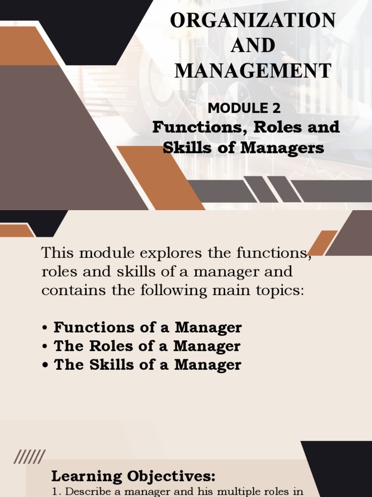 O&m PPT Module 2 2022 2023 | PDF | Goal | Economies