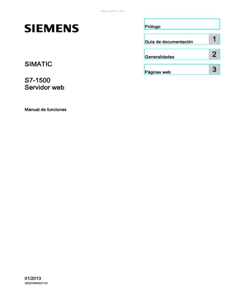 Manual Siemens Web Server | PDF | Red mundial | Internet y web