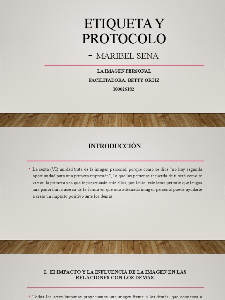 Tarea IV de Etiqueta y Protocolo | PDF | Ropa | Moda
