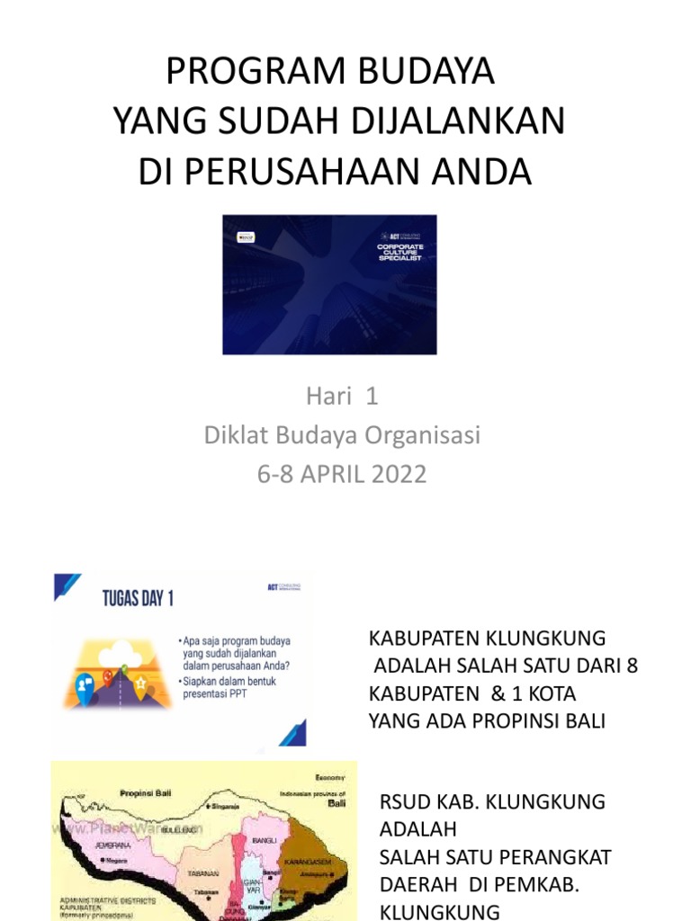 Program Budaya Kerja | PDF