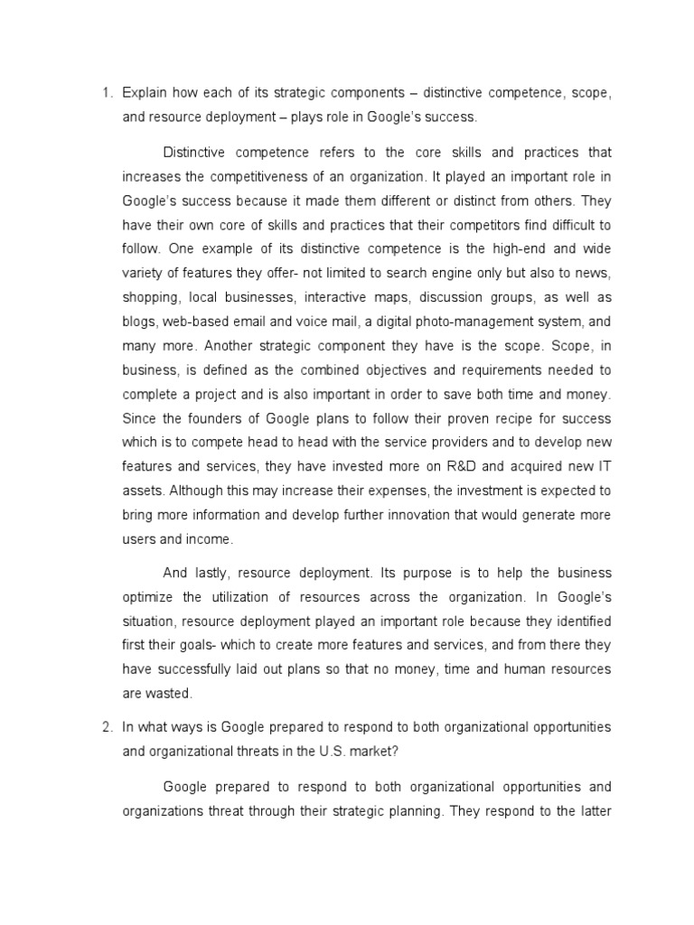 Case-Study-Chapter-5 Answers | PDF | Strategic Management | Leadership