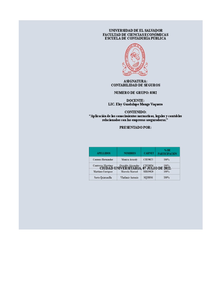 Contabilidad de Seguros: Normativa y Aplicaciones | PDF | Seguro | Reaseguro