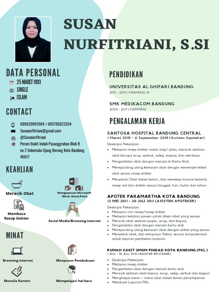 CV Lamaran PT Kereta API Iindonesia | PDF