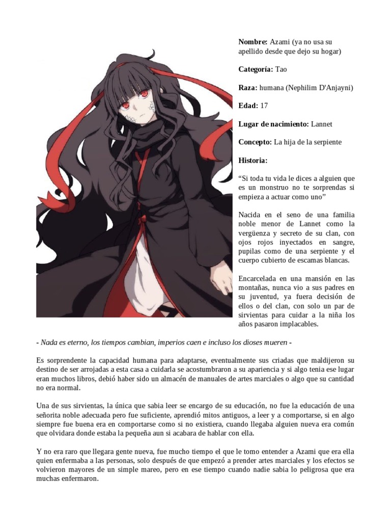 Azami: La Hija de la Serpiente | PDF