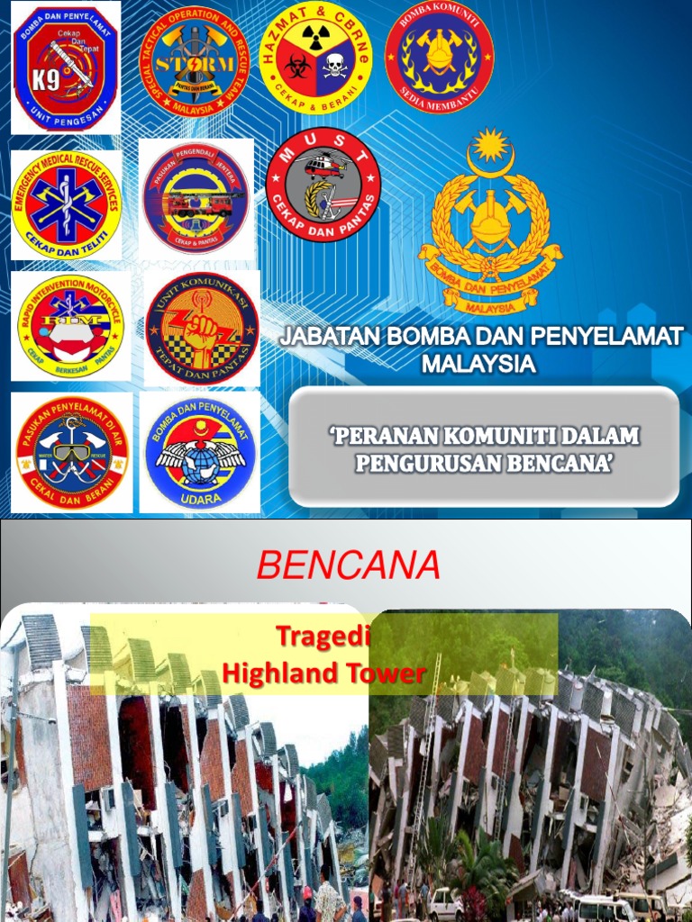 Slide Bomba 1 Peranan Komuniti Dalam Pengurusan Bencana | PDF
