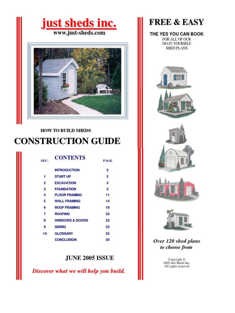 How To Buiild Sheds | PDF | Framing (Construction) | Architectural Elements