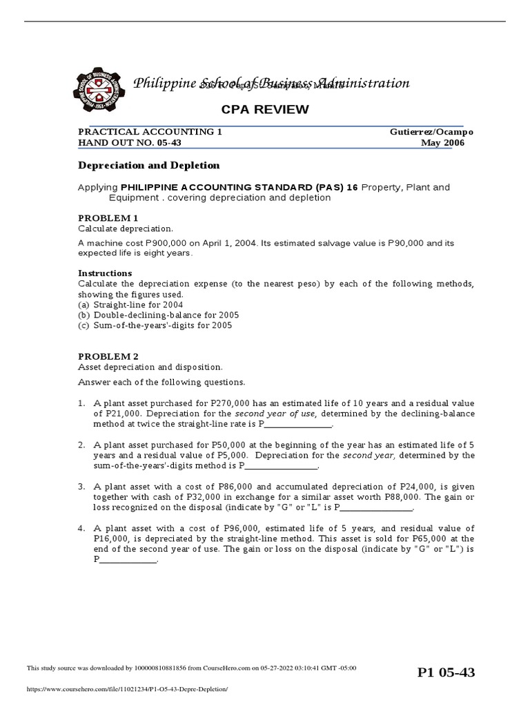 Depreciation and Depletion | PDF | Depreciation | Income Statement